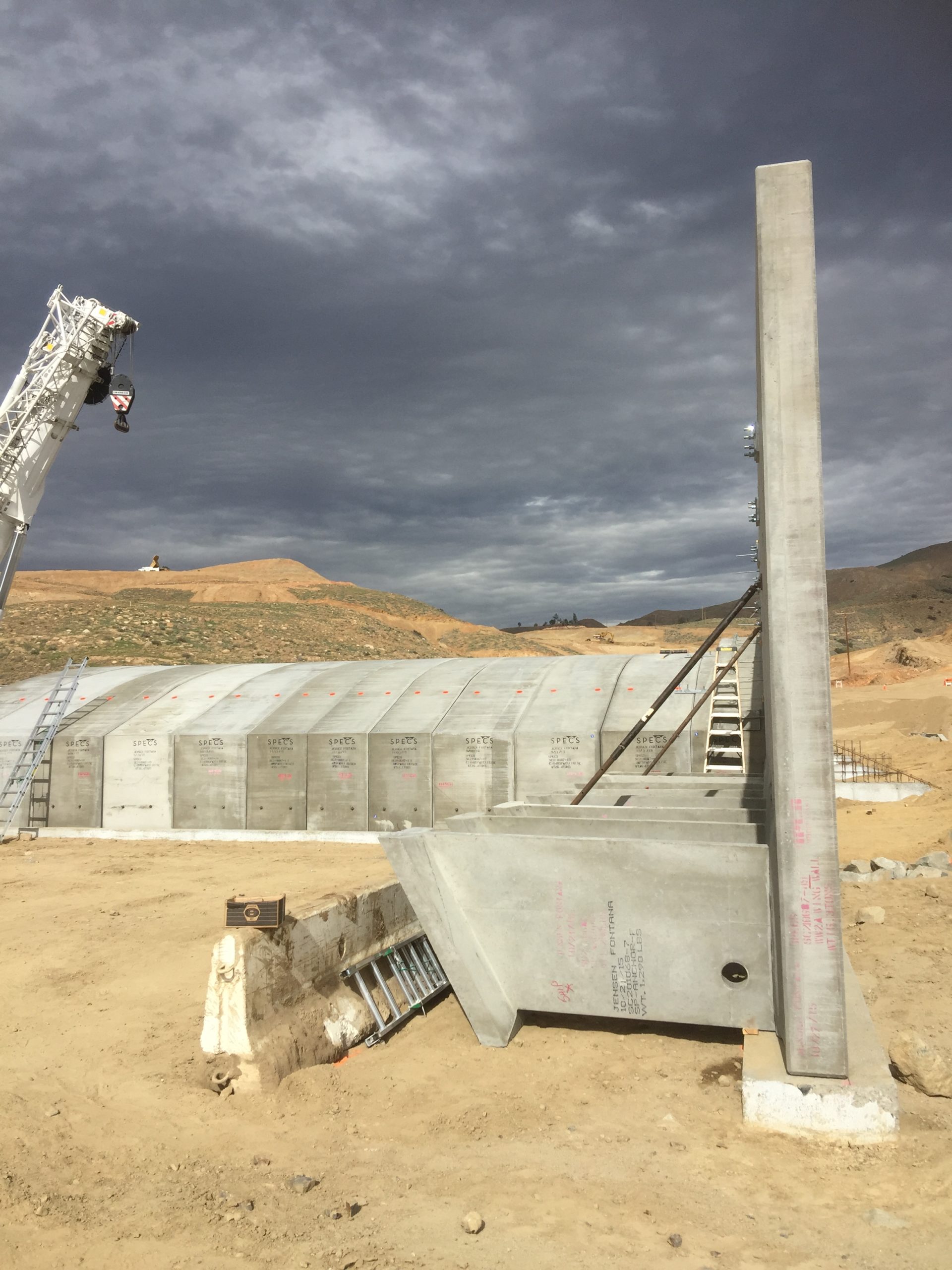 Precast Arch Installation Sequence - SPECS